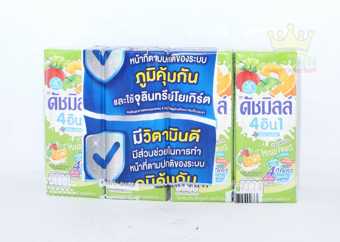 Dutch Mill UHT Drinking Yoghurt Mixed Fruits 4x180ml | Crown Supermarket