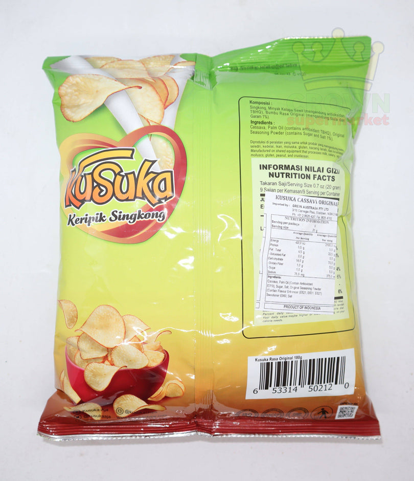 Kusuka Cassava Chips 180g | Crown Supermarket