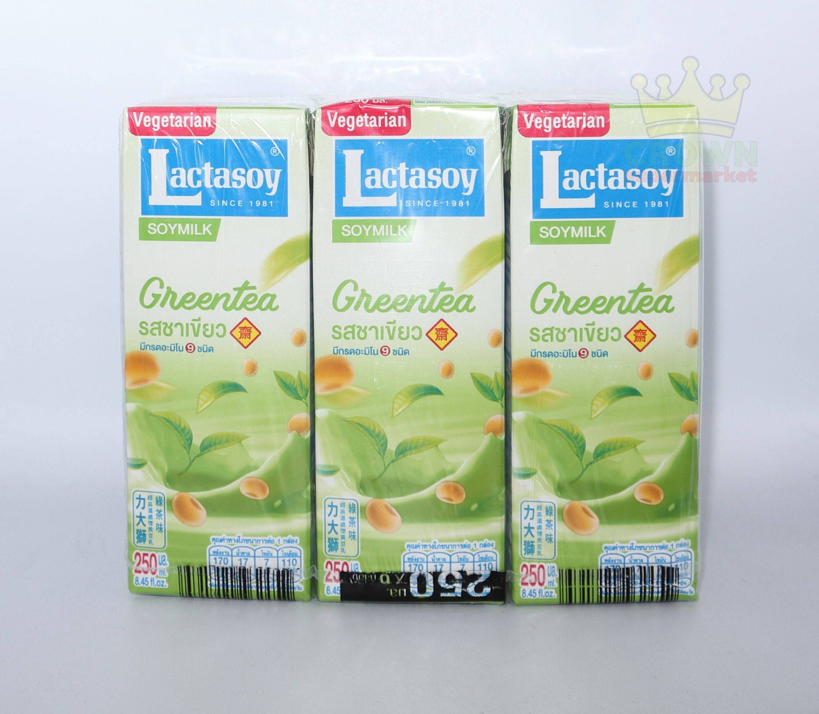 Lactasoy Soymilk Green Tea 6x250ml | Crown Supermarket