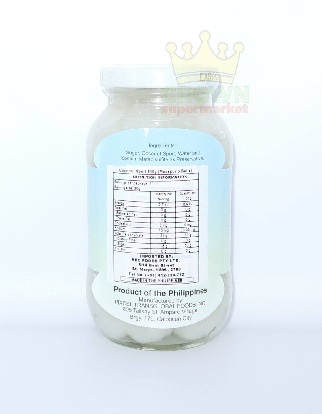 Lutong Bahay Macapuno Balls 340g – Crown Supermarket