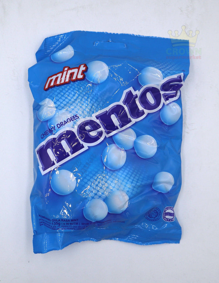 Mentos Chewy Dragees Mint 135g | Crown Supermarket