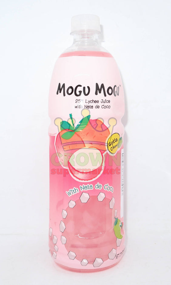 Mogu Mogu Lychee Drink with Nata de Coco 1000ml | Crown Supermarket