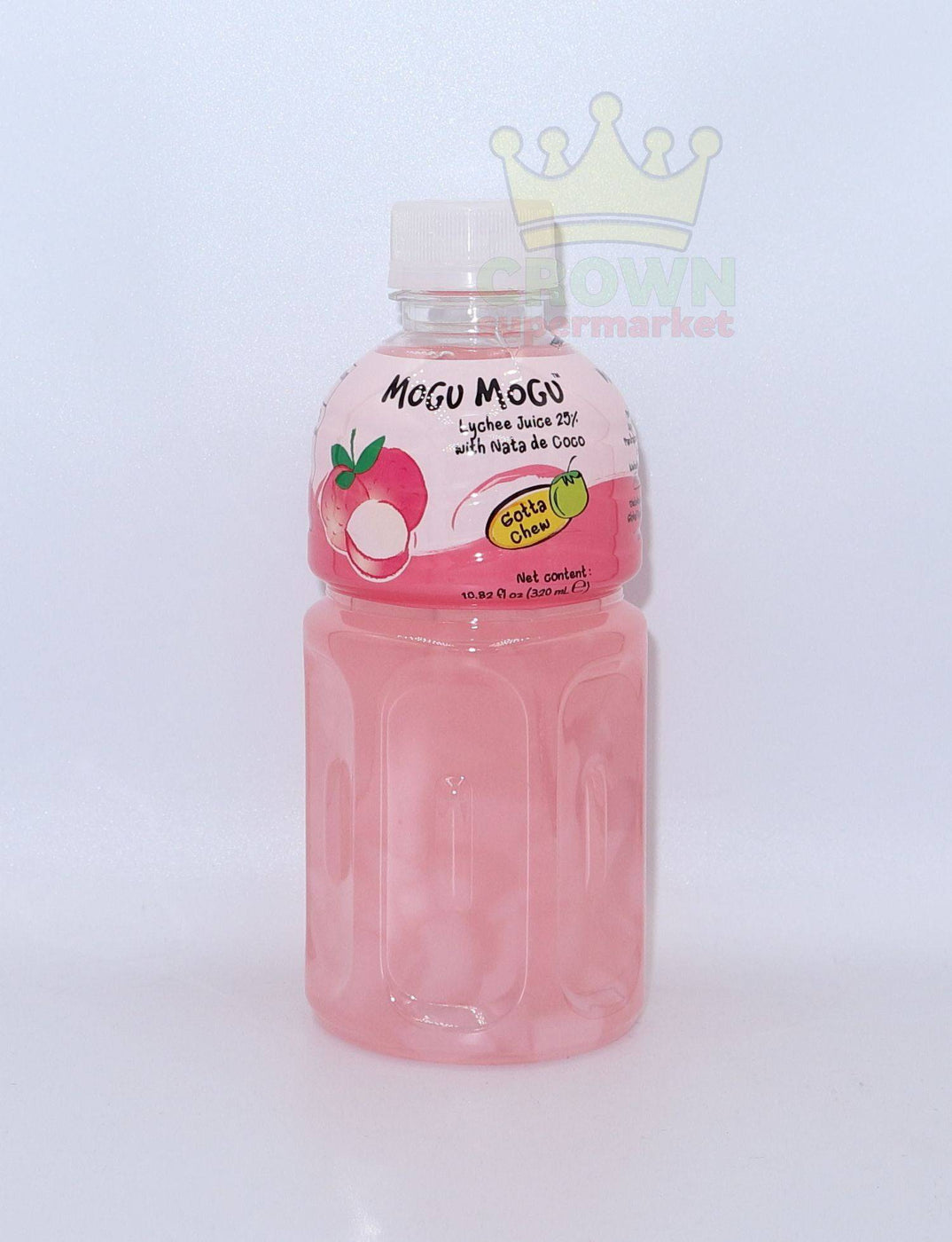 Mogu Mogu Lychee Juice 25% with Nata de Coco 320ml | Crown Supermarket