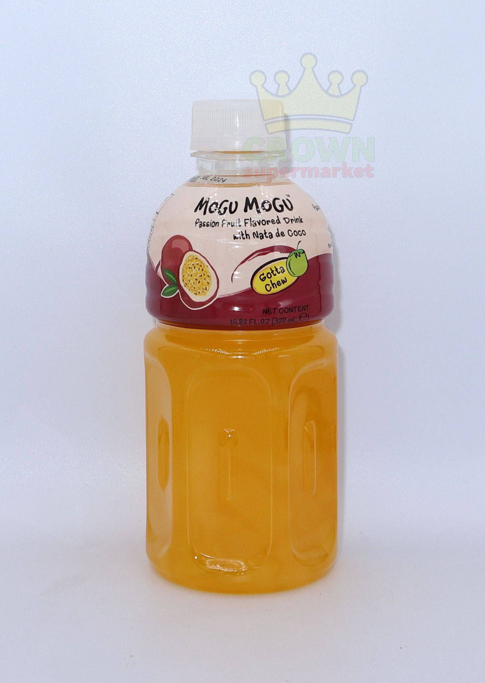 Mogu Mogu Passion Fruit Flavored Drink with Nata de Coco 320ml | Crown Supermarket