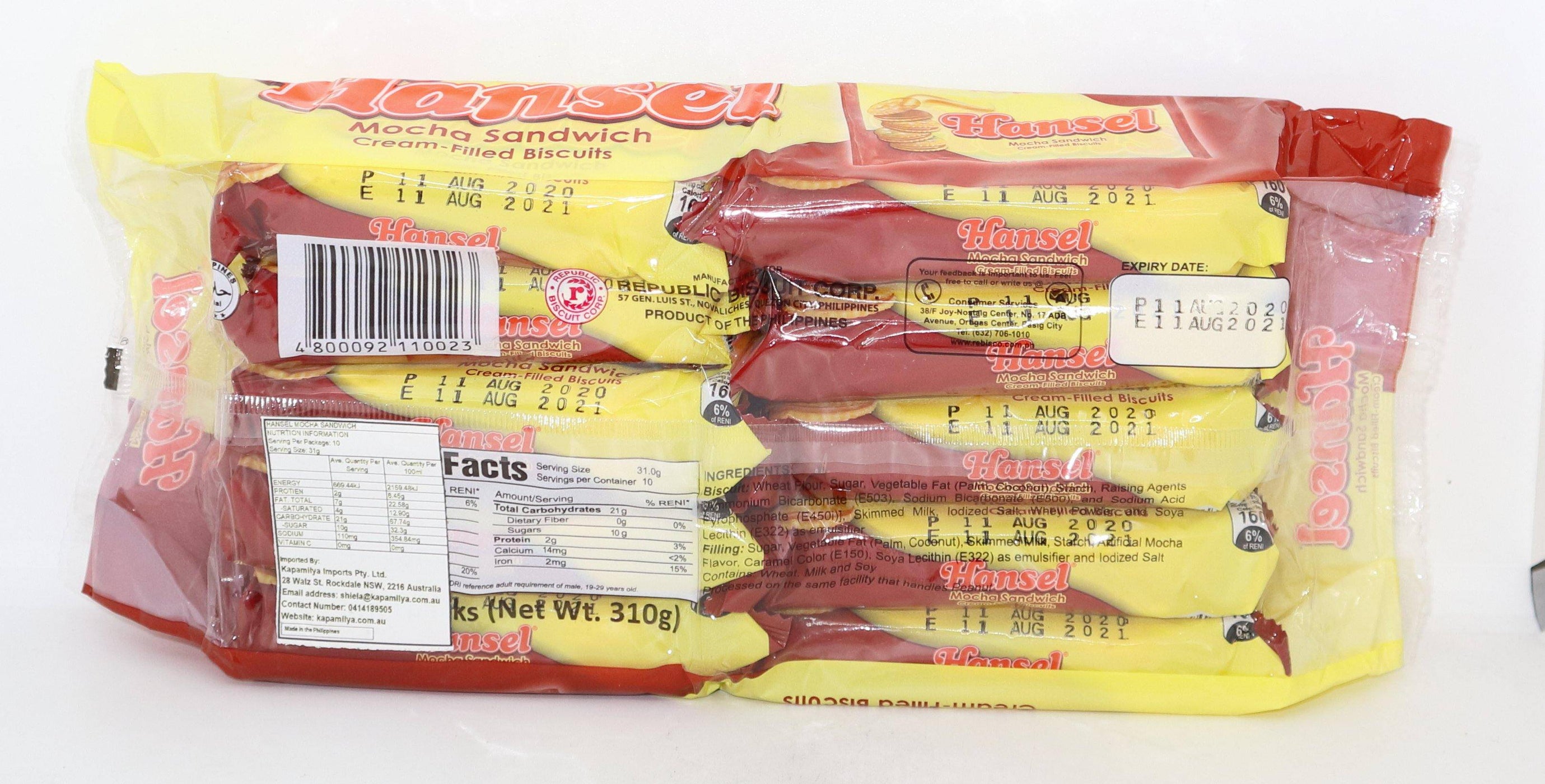 Hansel Mocha Sandwich 310g | Crown Supermarket