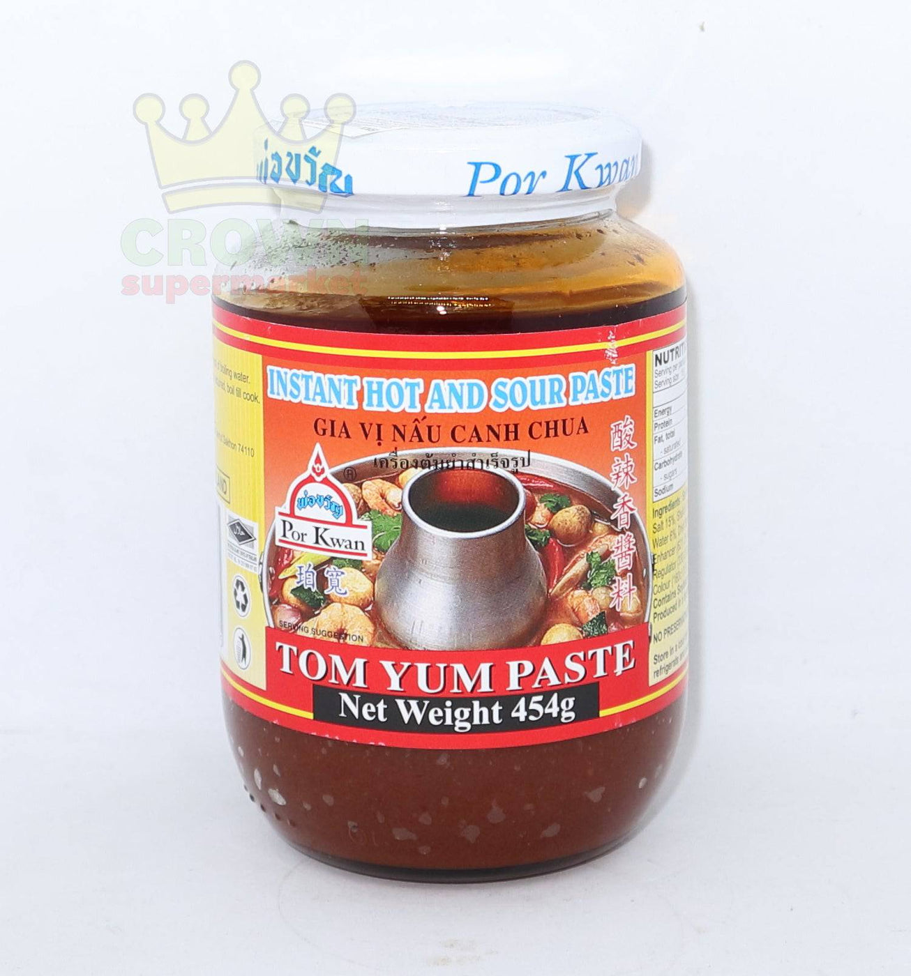 Por Kwan Tom Yum Paste (Gia Vi Nau Canh Chua) 454g | Crown Supermarket