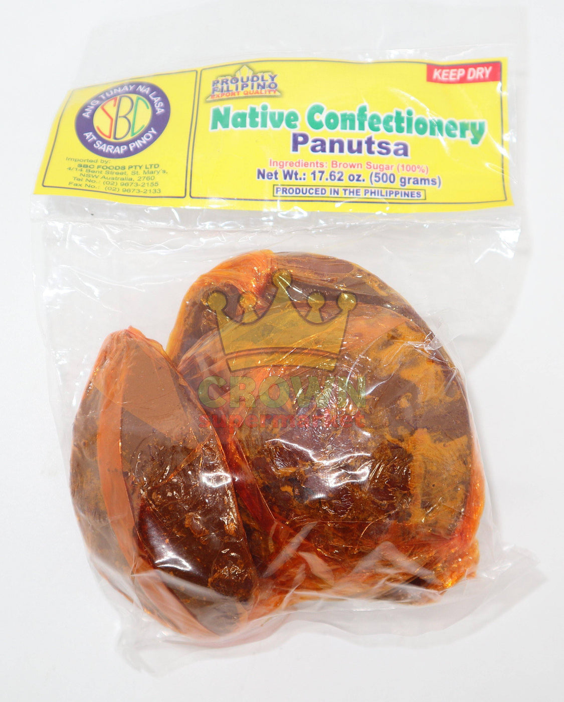 SBC Panutsa (Brown Sugar) 500g | Crown Supermarket