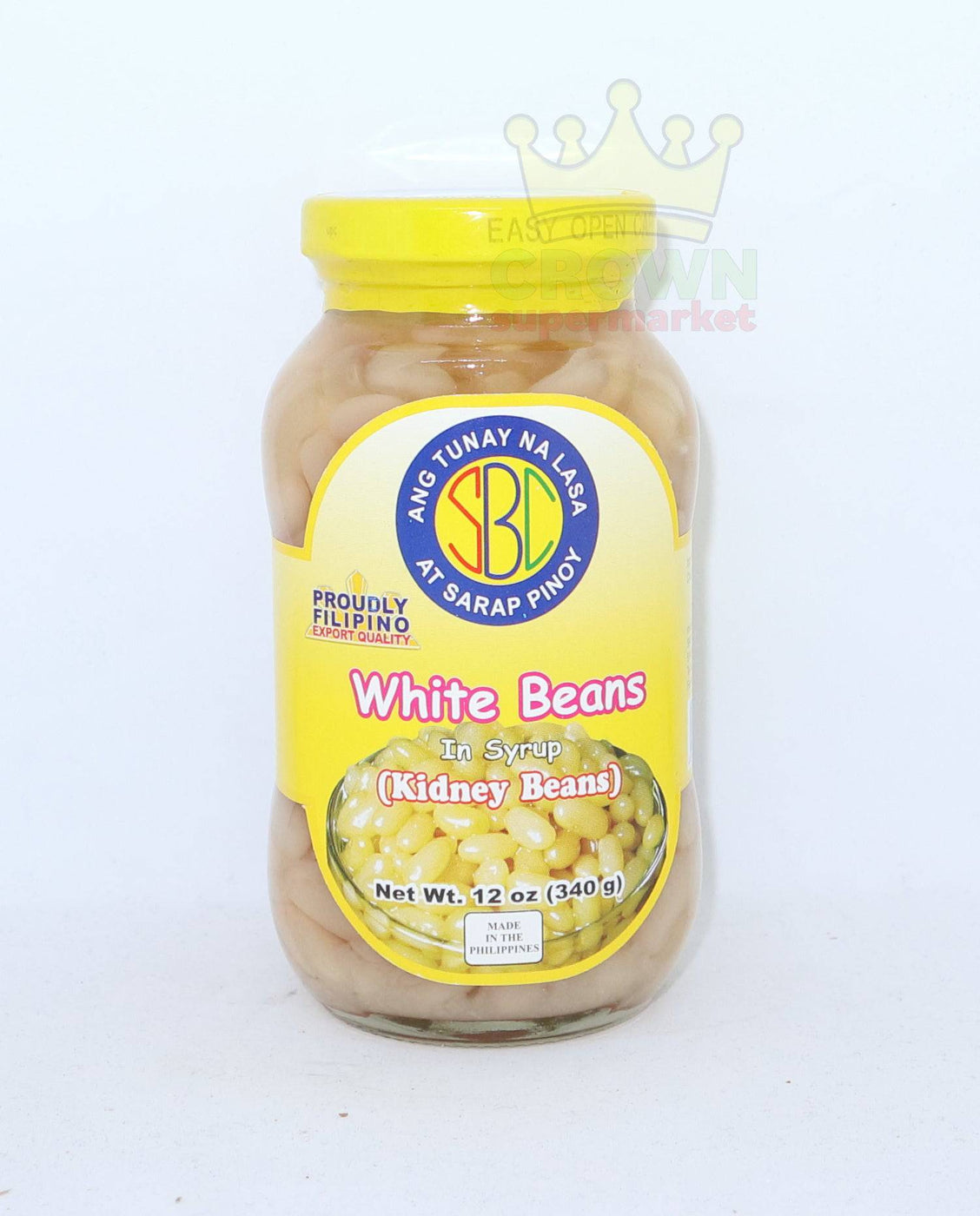 SBC White Beans in Syrup (Kidney Beans) 340g | Crown Supermarket