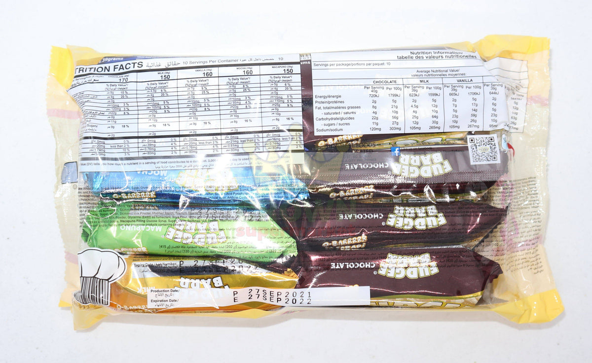 Fudgee Barr Flavor Combo 10 x 39.5g – Crown Supermarket
