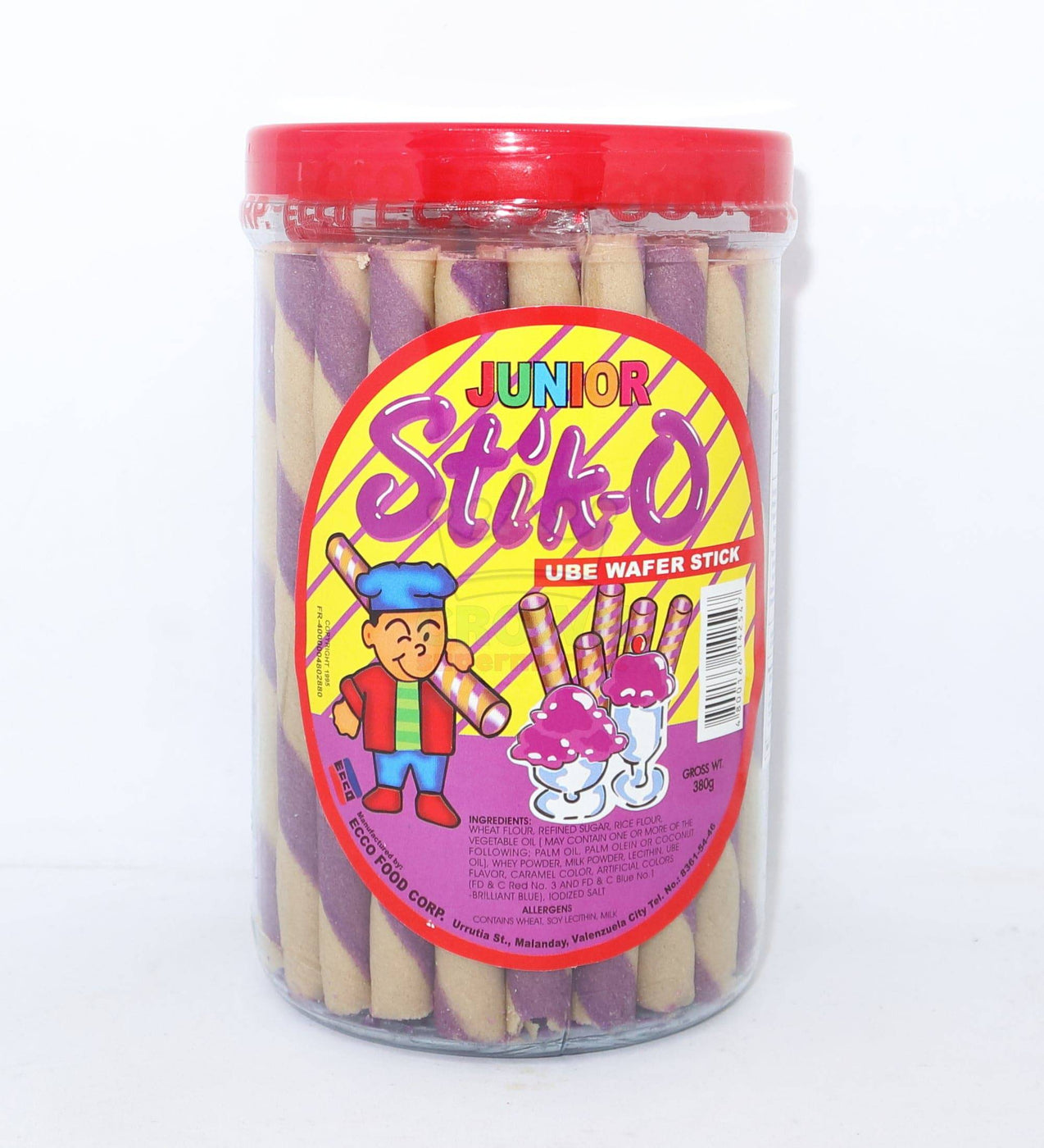 Stik-O Ube Wafer Stick 380g | Crown Supermarket