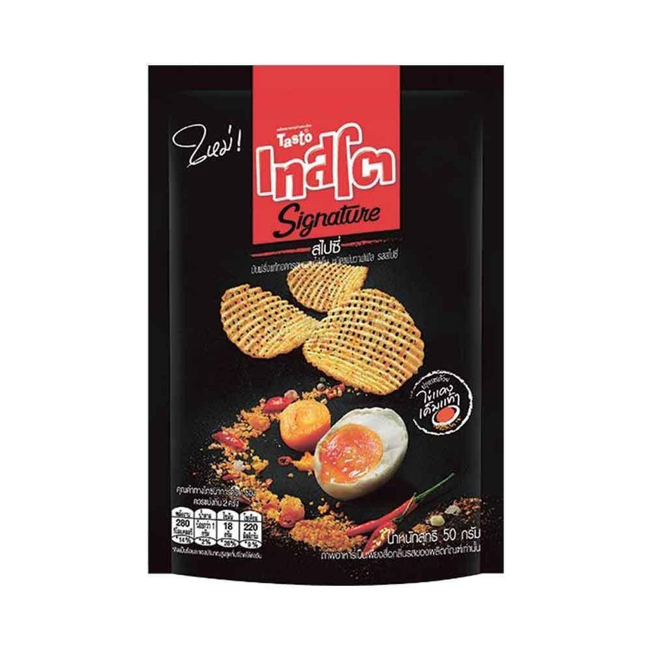 Tasto Signature Potato Chip Salted Egg Spicy 50g | Crown Supermarket