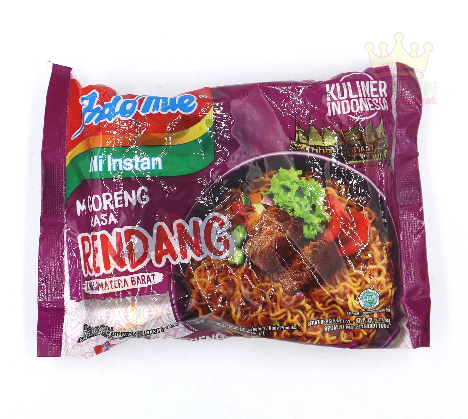 Indomie Mi Goreng Rasa Rendang 5x91g | Crown Supermarket